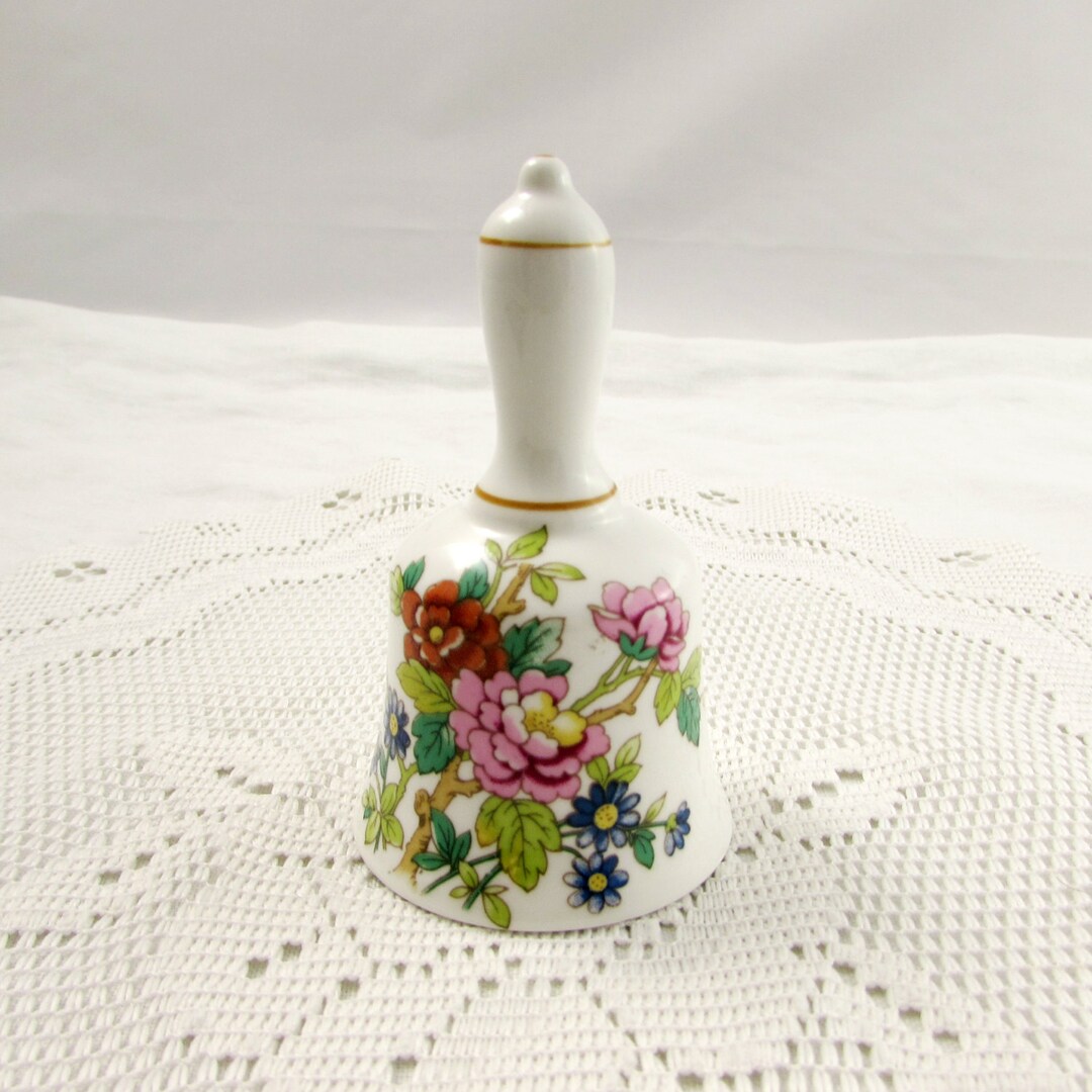 Vintage Bell With Floral Pattern, Coalport Vintage Bone China - Etsy