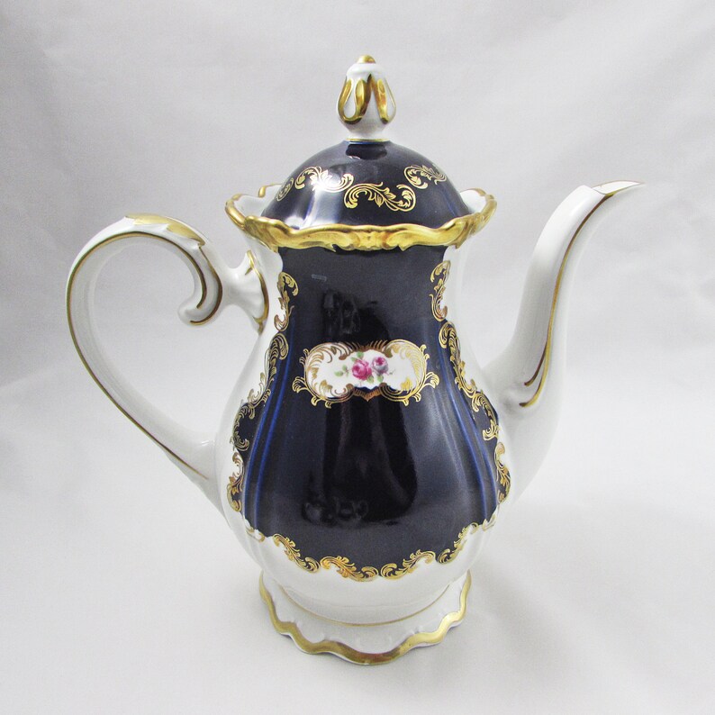 Reichenbach Coffee Pot Echt Kobalt Tea Pot Bone China | Etsy Canada