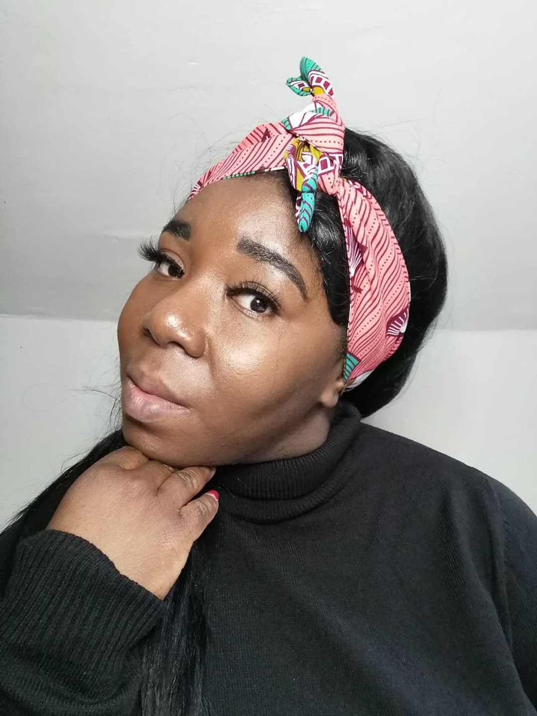 BANDANA HEADBAND in African Fabric African bandana Head Wrap - Etsy