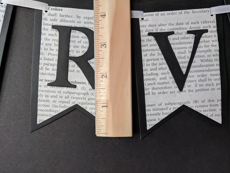 EVIDENCE Party Banner Bunting Made From Law Book Paper - Etsy