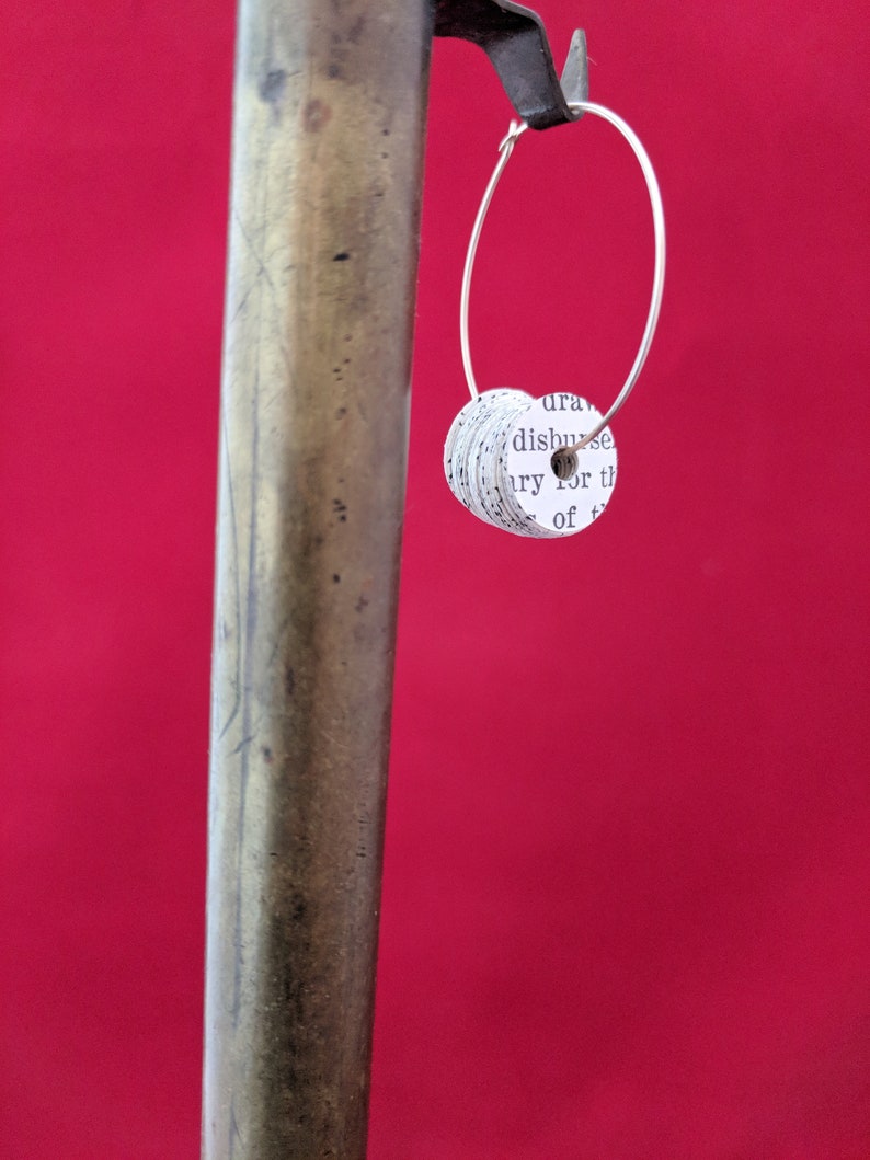 Legally Hoop Earrings -- Made From Law Books - Etsy