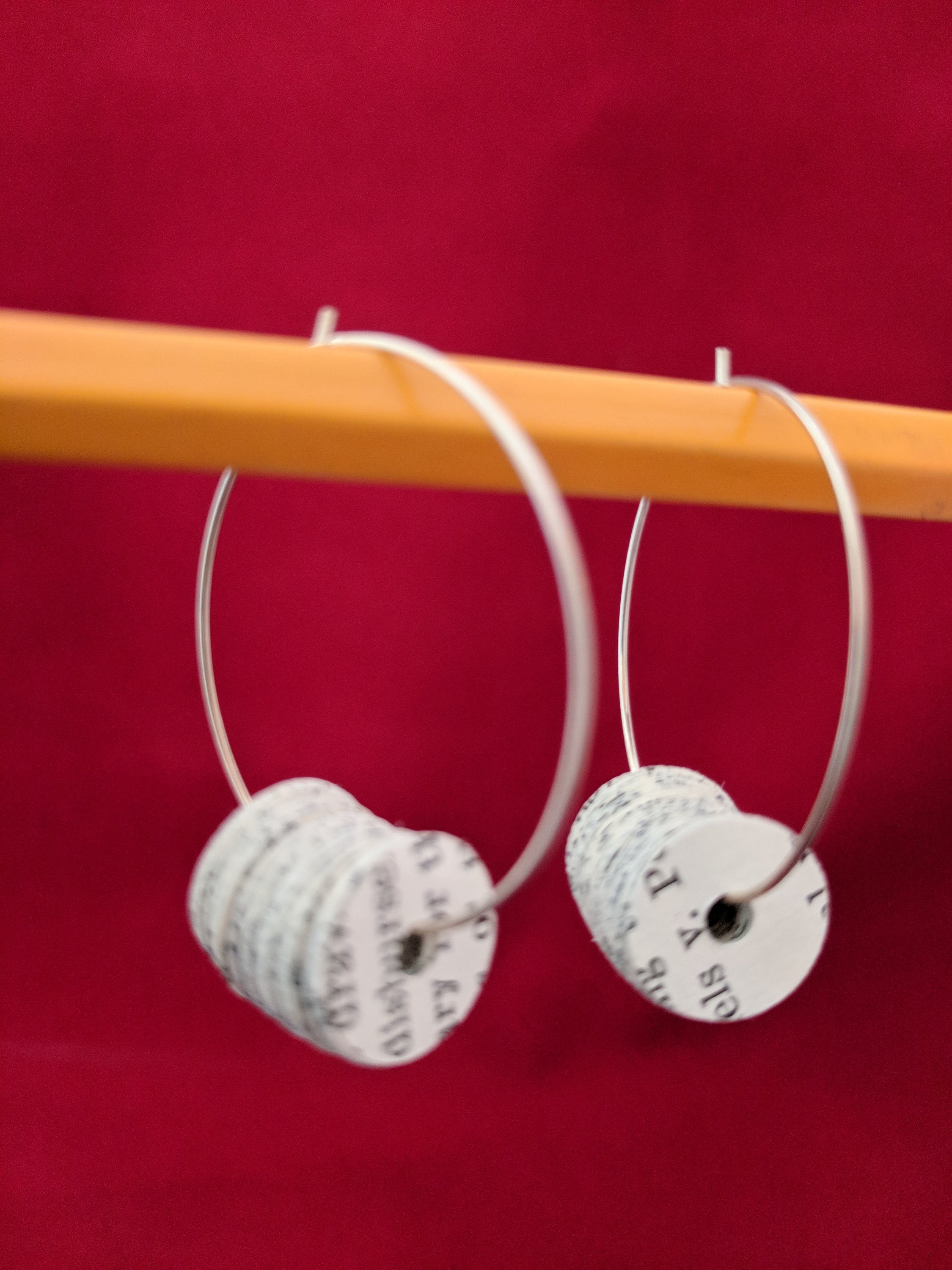 Legally Hoop Earrings -- Made From Law Books - Etsy