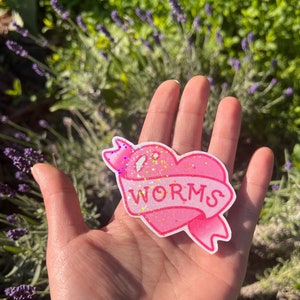 WORMS Sticker •handmade and Cut• - Etsy