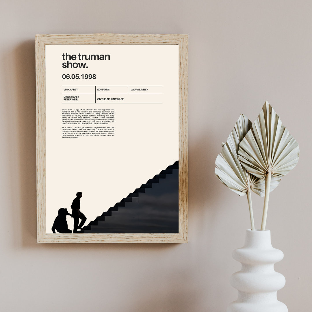 The Truman Show Minimalist Movie Poster Digital Download - Modern Film ...