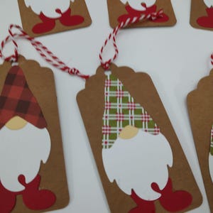 Adorable Gnome Christmas Tags Handmade - Etsy