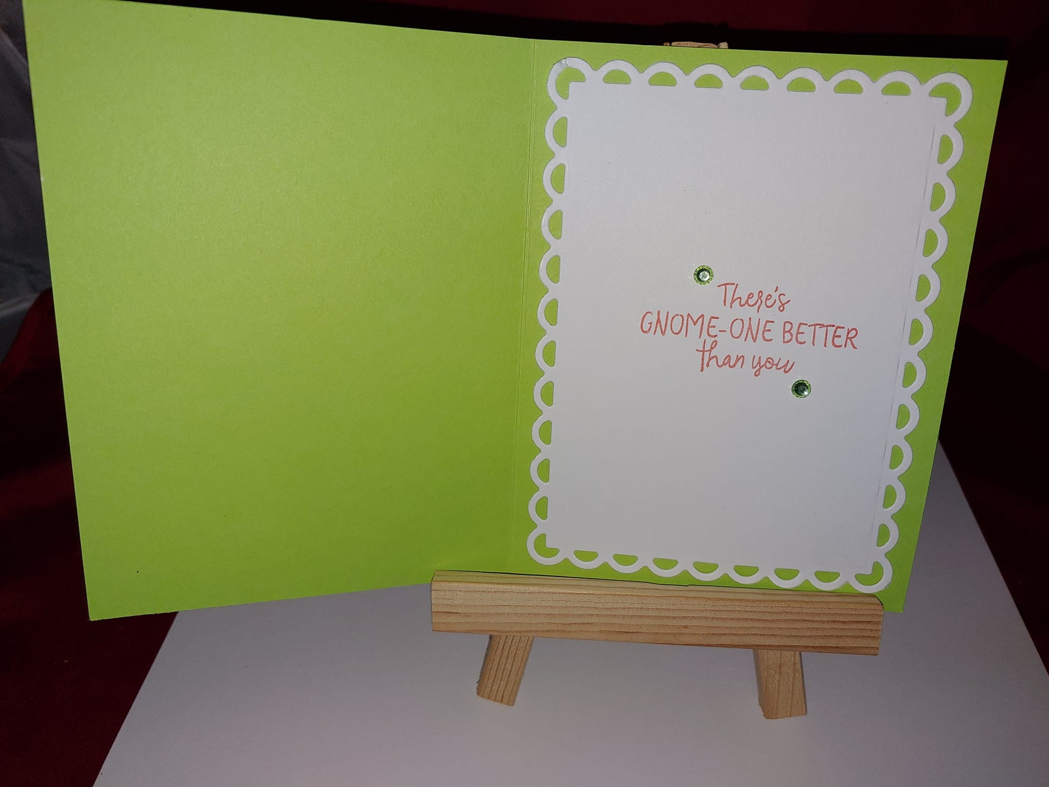 Gnome Thinking of You Card - Adorable Handmade Spring Theme - Etsy