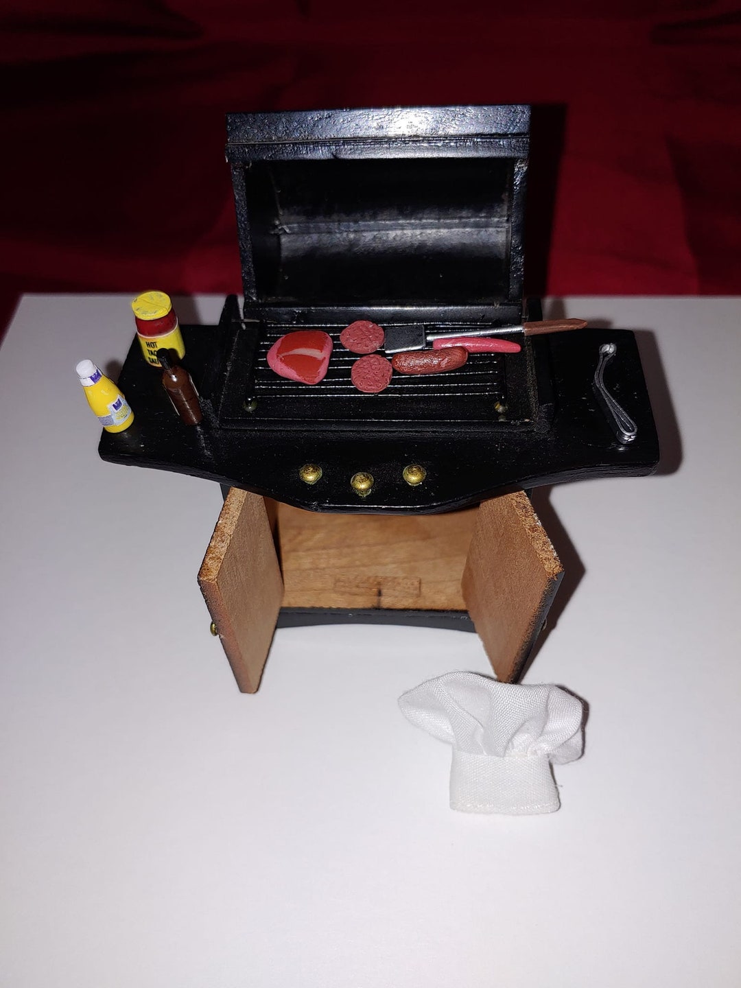 Dollhouse Miniature Grill 1:12 Complete With Accessories - Etsy