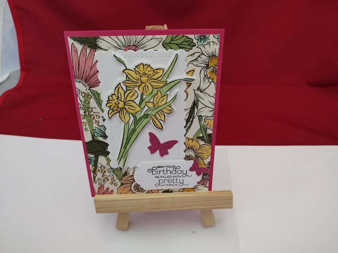 Birthday Card - Handmade - Beautiful Daffodils - Etsy