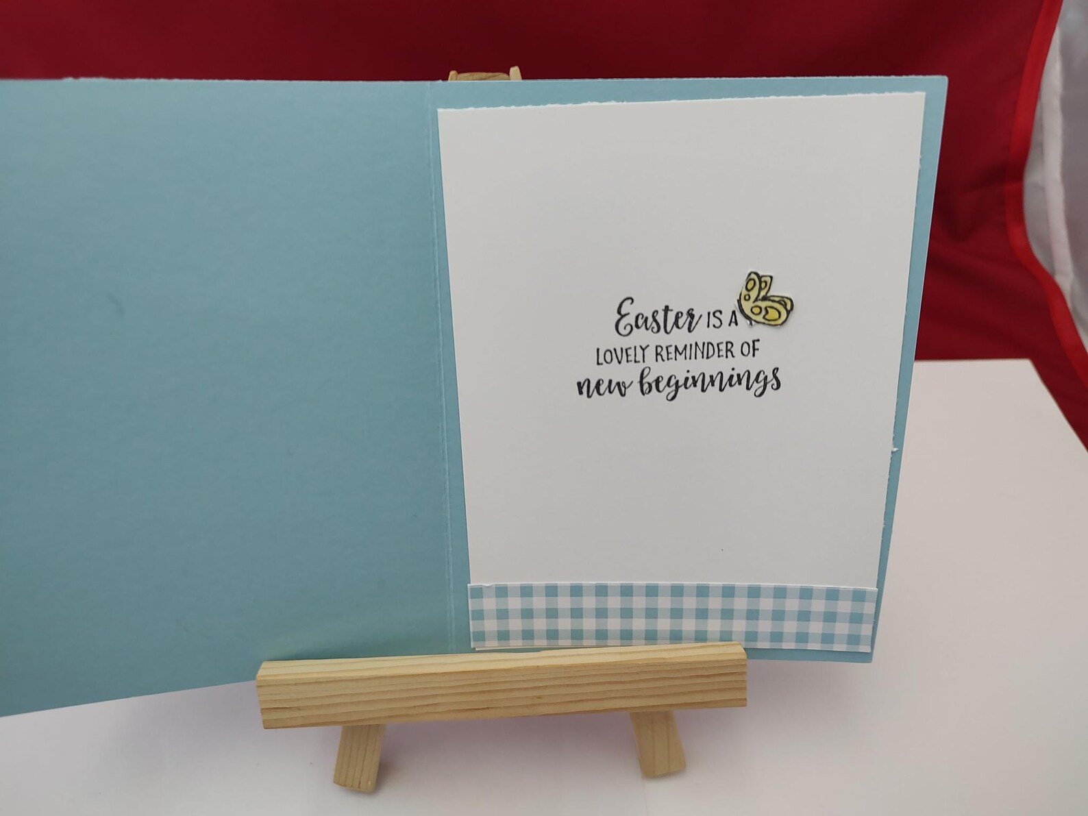Handmade Easter Card - Blue Baby Bunny - Adorable - Etsy