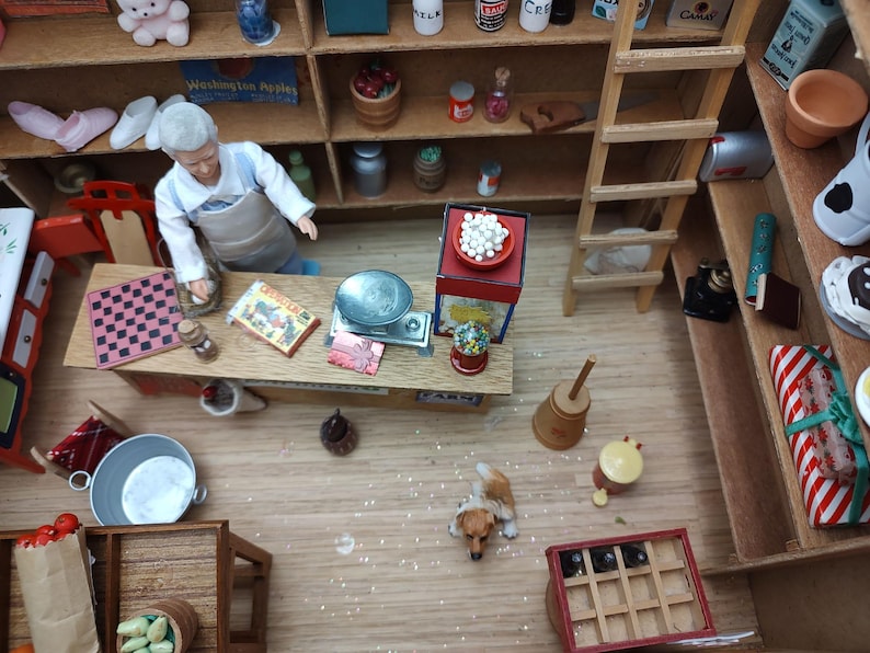 Dollhouse General Store - Vintage - Complete 1:12 With Accessories - Etsy