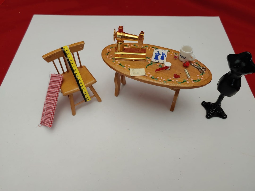 Dollhouse Miniatures - Sewing Room Supplies 1:12 - Etsy