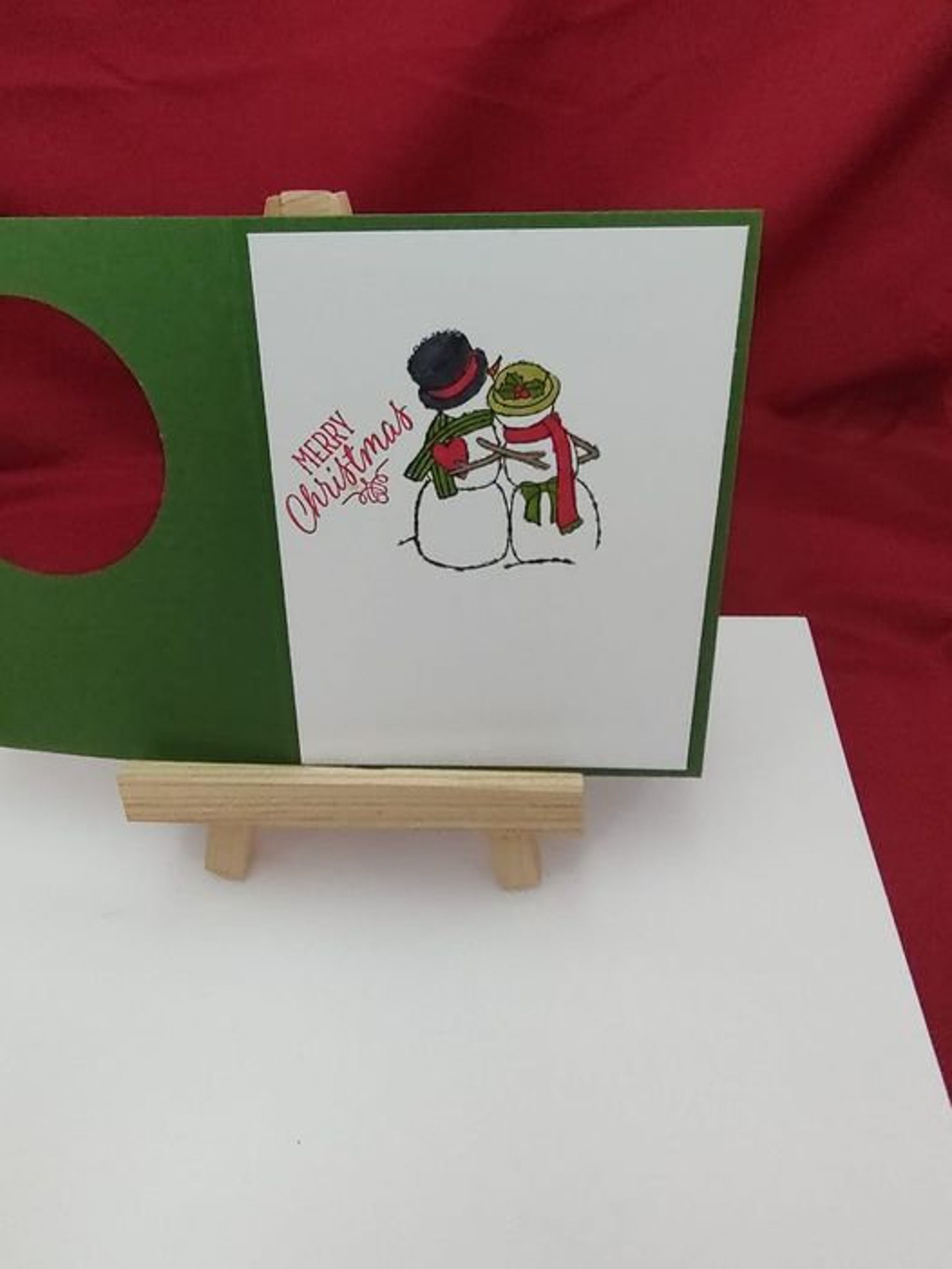 Handmade Christmas Card - Snowman Couple - "love Never Melts" - Etsy