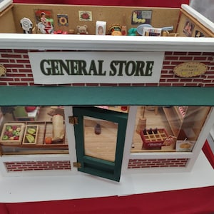 Dollhouse General Store - Vintage - Complete 1:12 With Accessories - Etsy