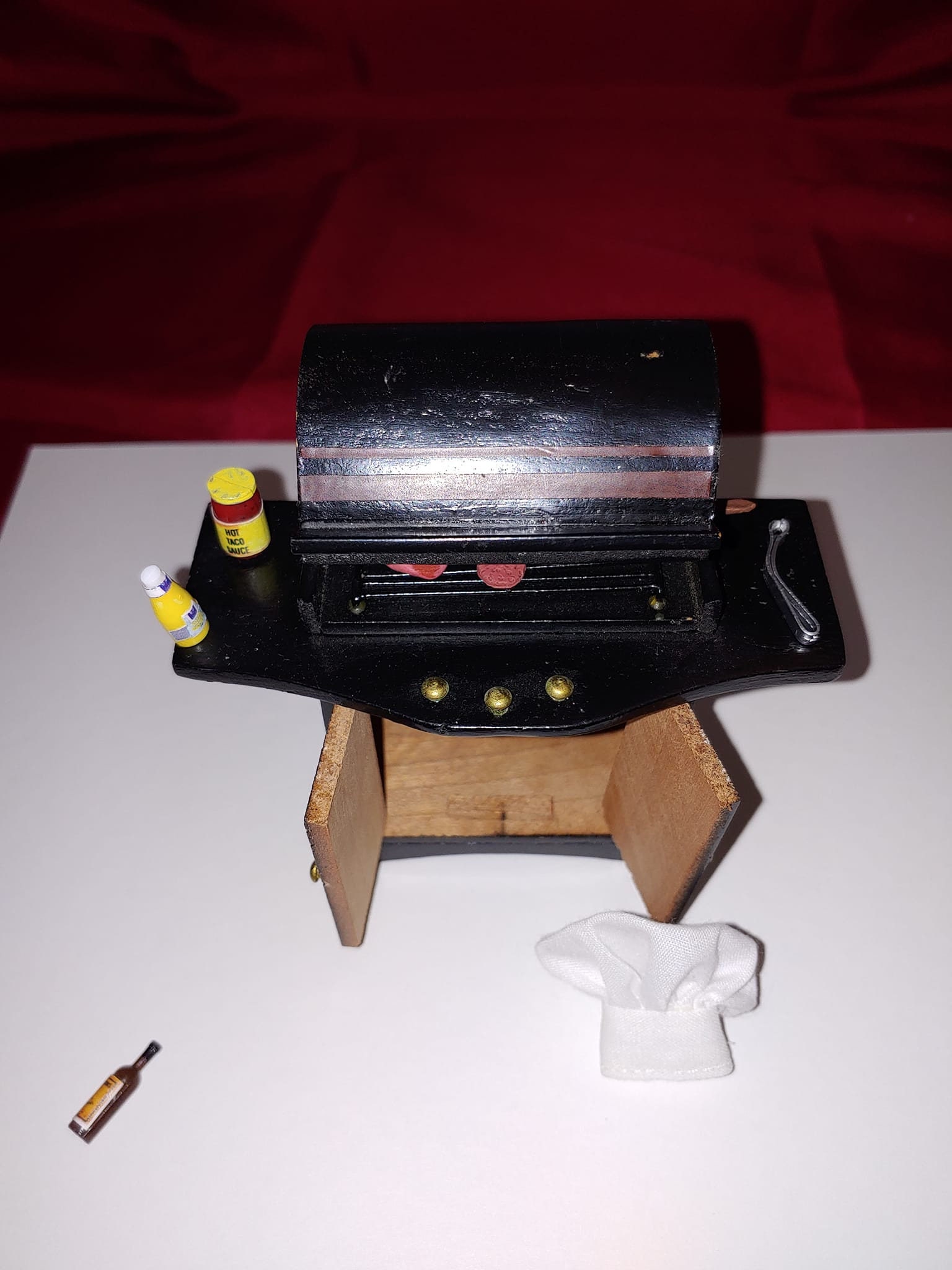 Dollhouse Miniature Grill 1:12 Complete With Accessories - Etsy