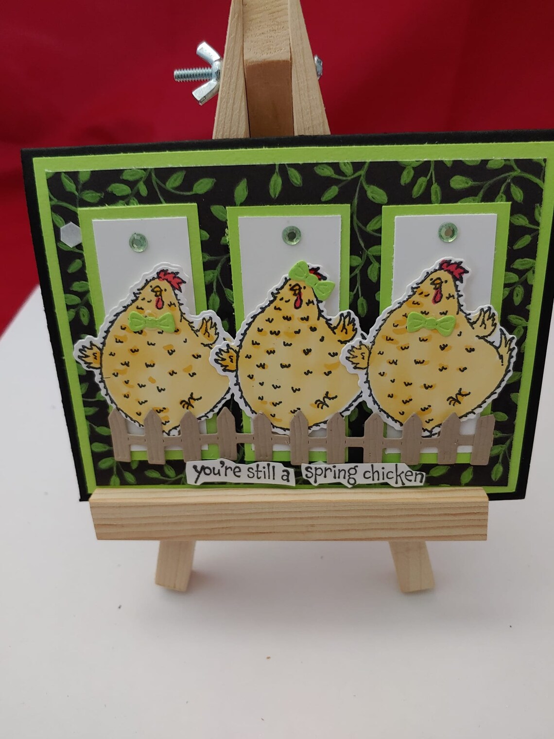Spring Chicken Birthday Card - - Etsy