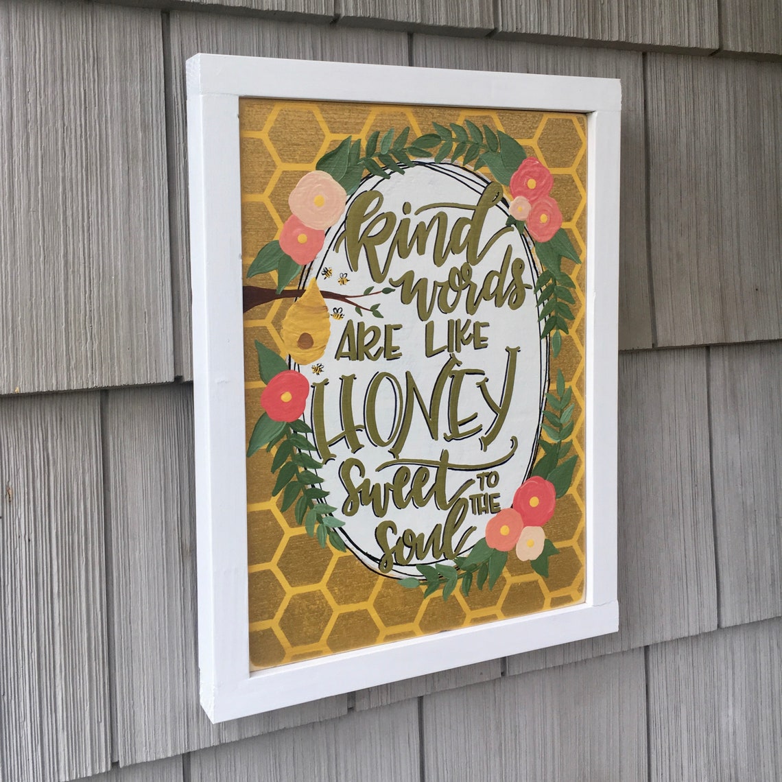 Kind Words Are Like Honey Sweet to the Soul Proverbs 16:24 | Etsy
