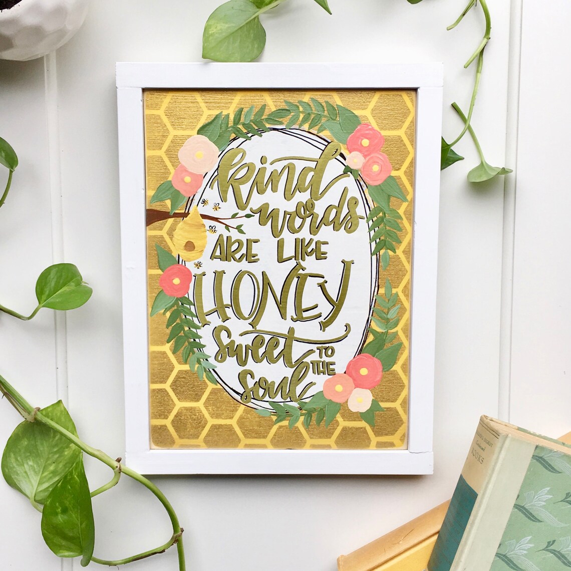 Kind Words Are Like Honey Sweet to the Soul Proverbs 16:24 | Etsy