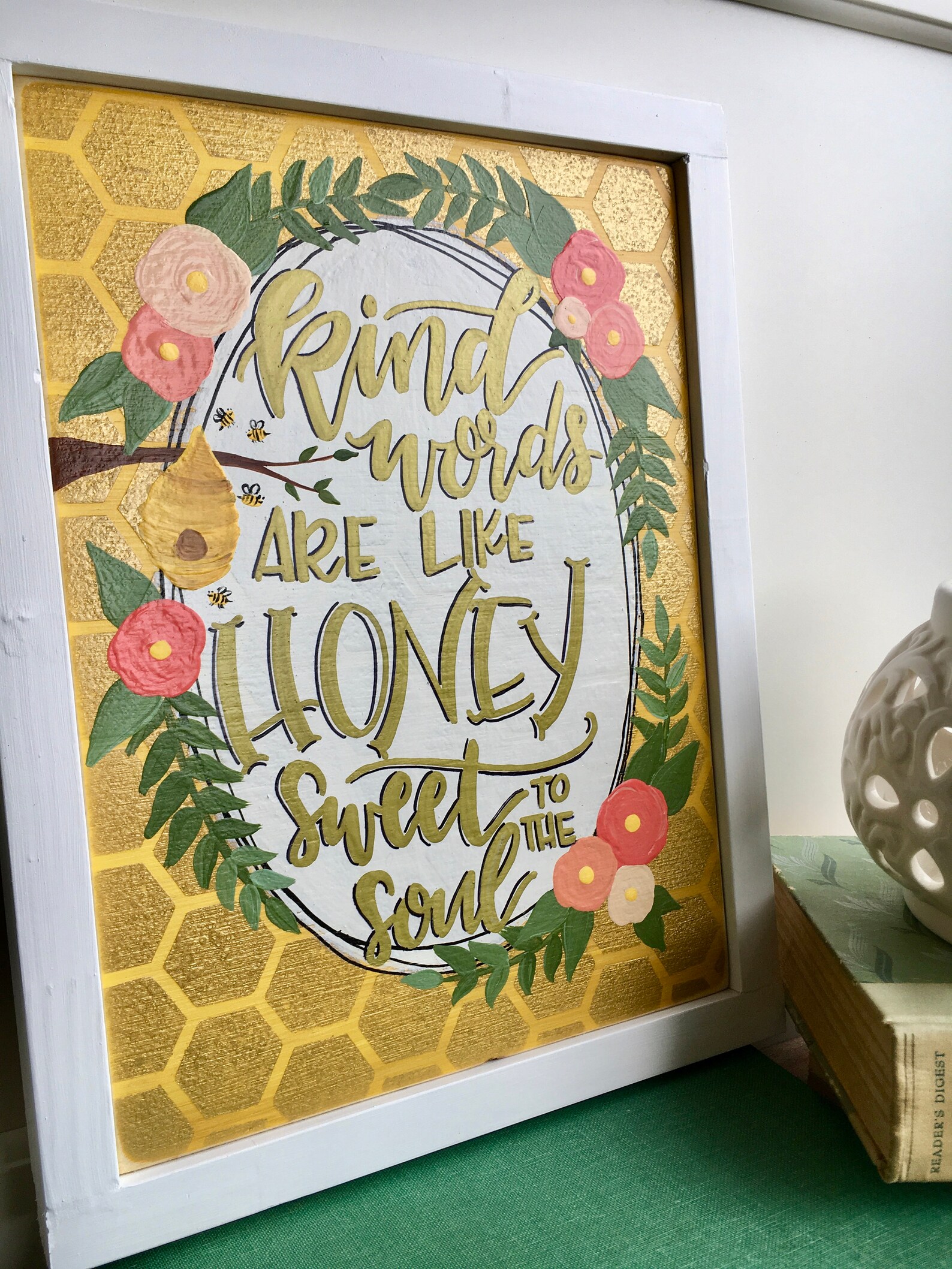 Kind Words Are Like Honey Sweet to the Soul Proverbs 16:24 | Etsy