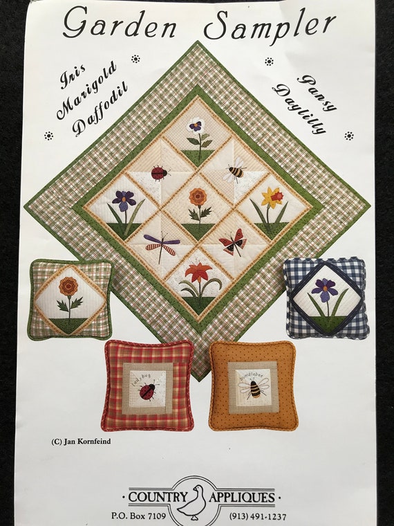 Spring Garden Sampler Wall Quilt Pattern | Etsy
