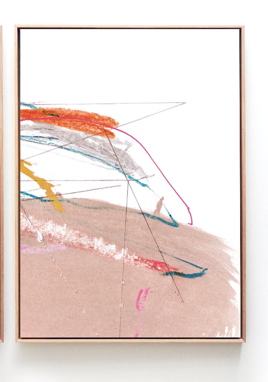 Abstract Art Print Set Set of 2 Prints Abstract Print | Etsy