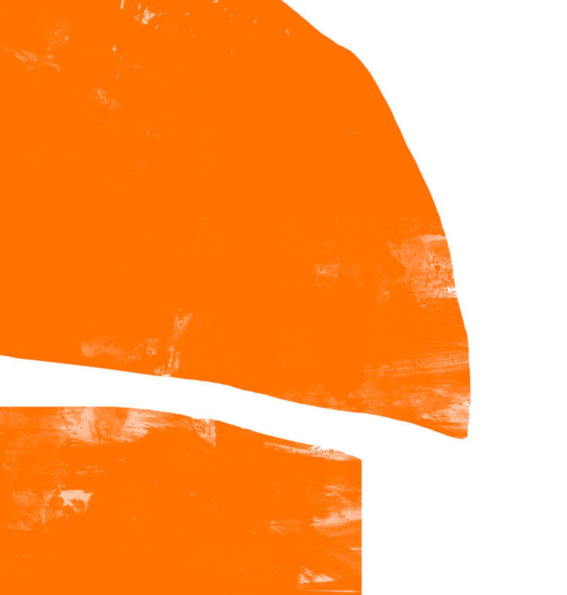 Large Abstract Printable Art Orange Art Orange Print | Etsy