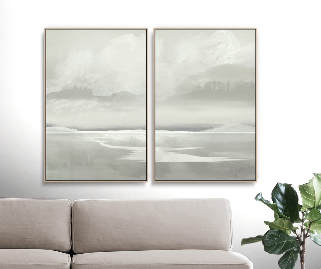 Set of 2 Prints, Abstract Art Prints, Large Wall Art, Printable ...