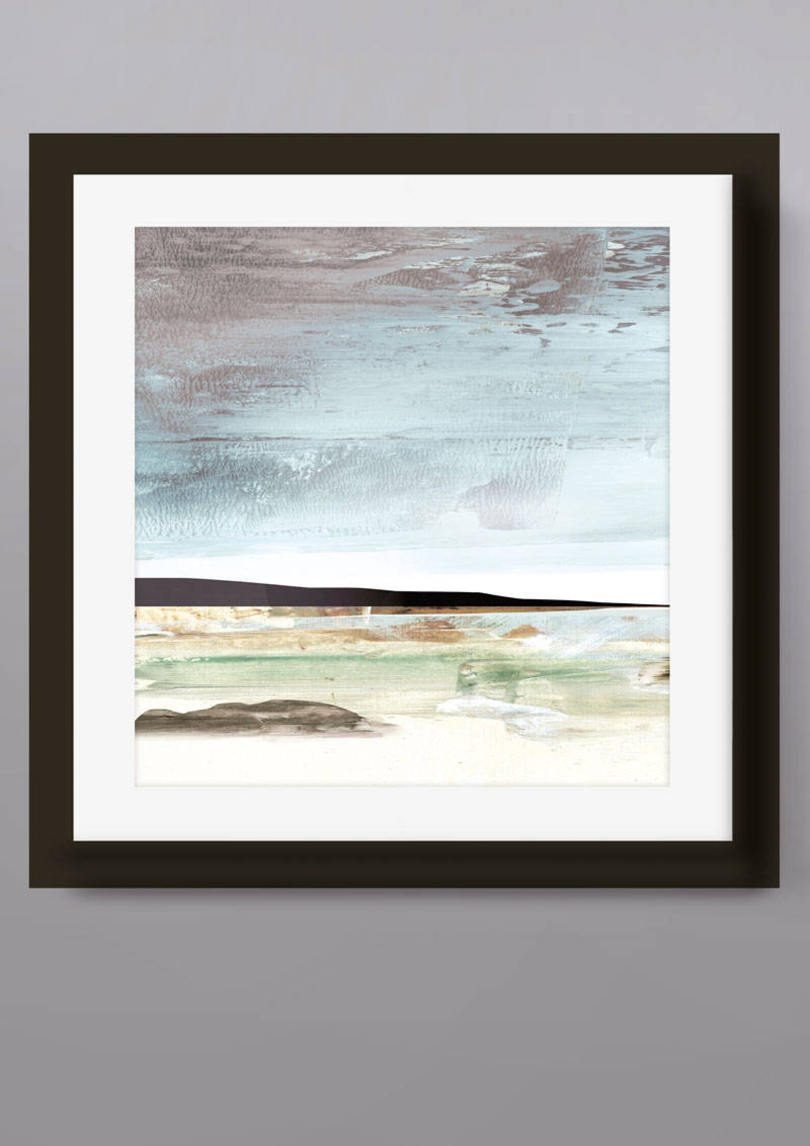 Abstract Seascape Painting Set of 2 Prints Large Abstract - Etsy
