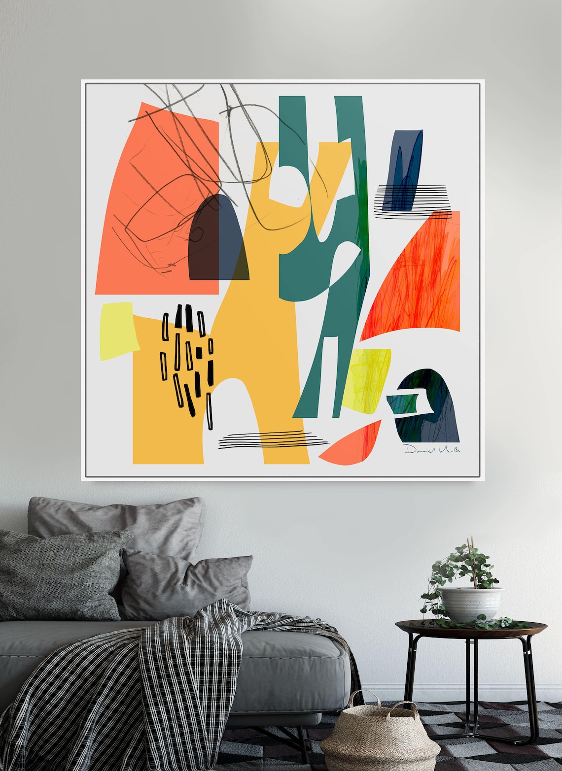 Large Abstract Printable Art Large Painting Minimal Art | Etsy