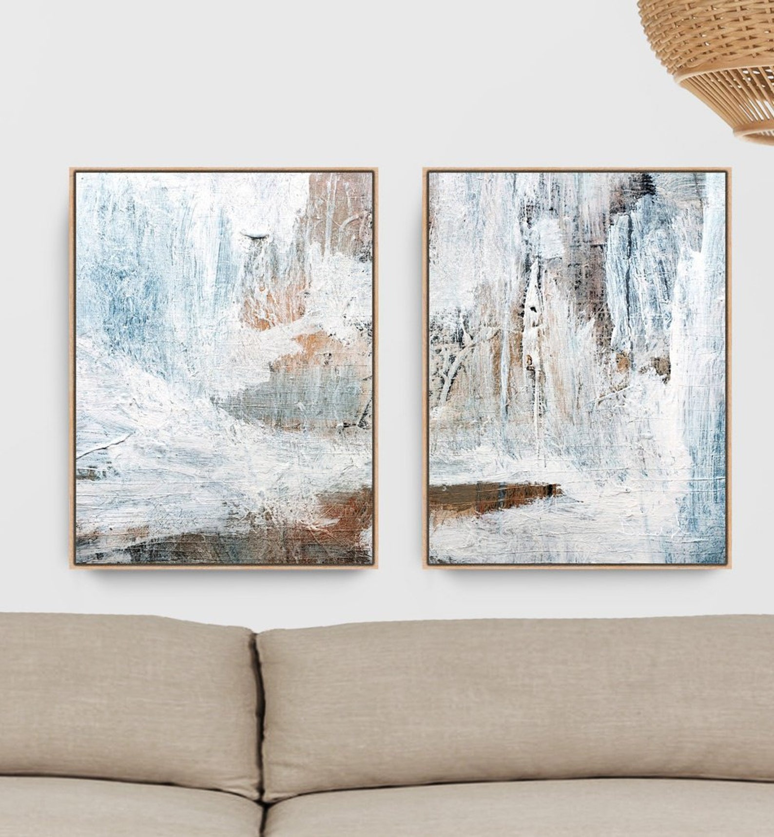 Set of 2 Prints Abstract Art Print Set 2 Abstract Prints - Etsy