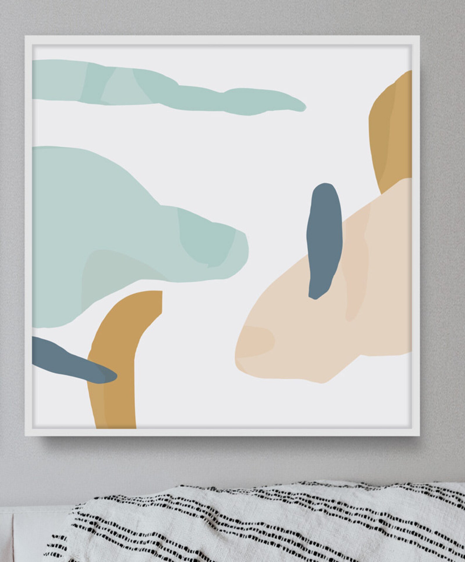 Set of 2 Prints Minimal Abstract Art Prints 12x12 Wall Art - Etsy