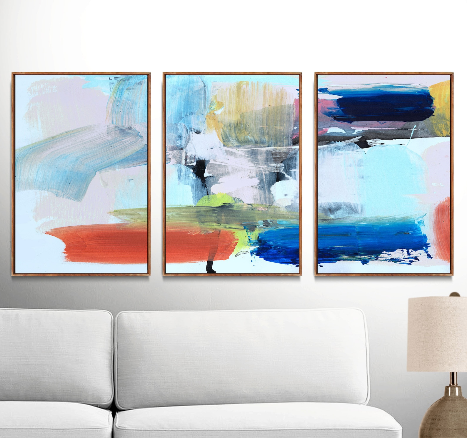 Set of 3 Prints Abstract Art Print Set 3 Abstract Prints - Etsy