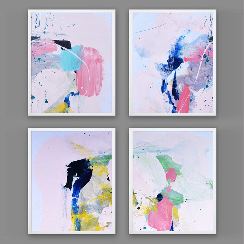 Abstract Print Set - Etsy