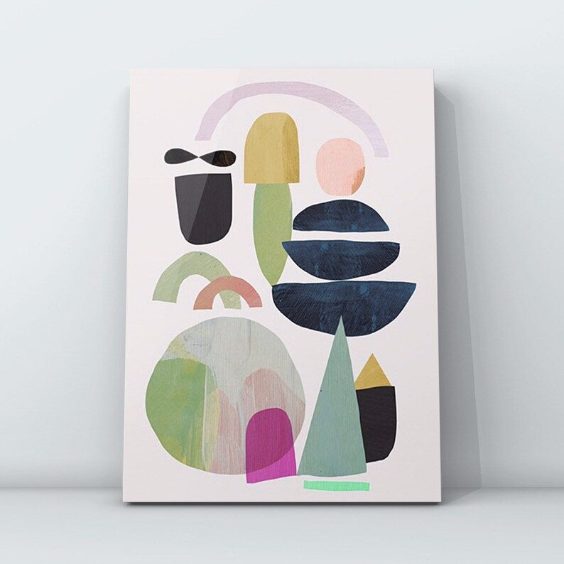 Mid Century Abstract Art Print: Scandinavian Modern (digital Download ...