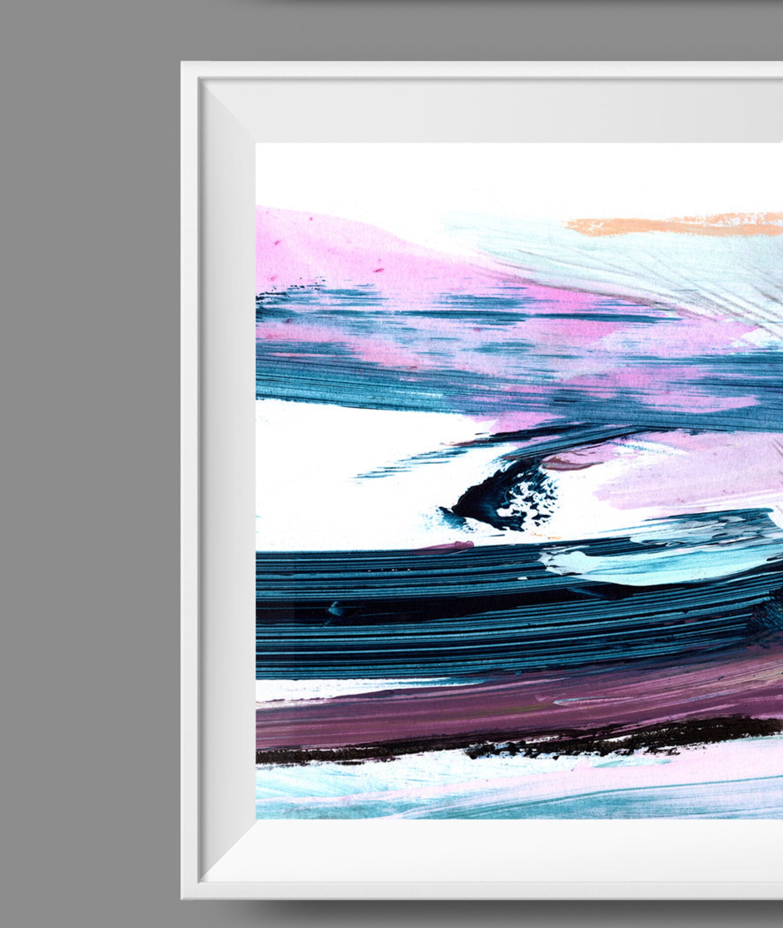 Set of 4 Prints Abstract Art Prints Large Wall Art | Etsy