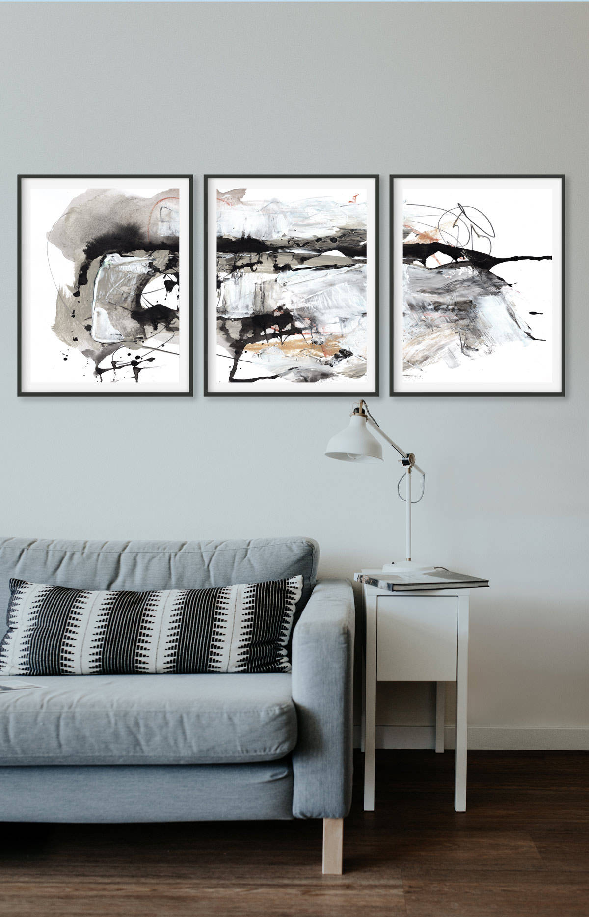 Abstract Art Print Set Set of 3 Prints digital downloads | Etsy