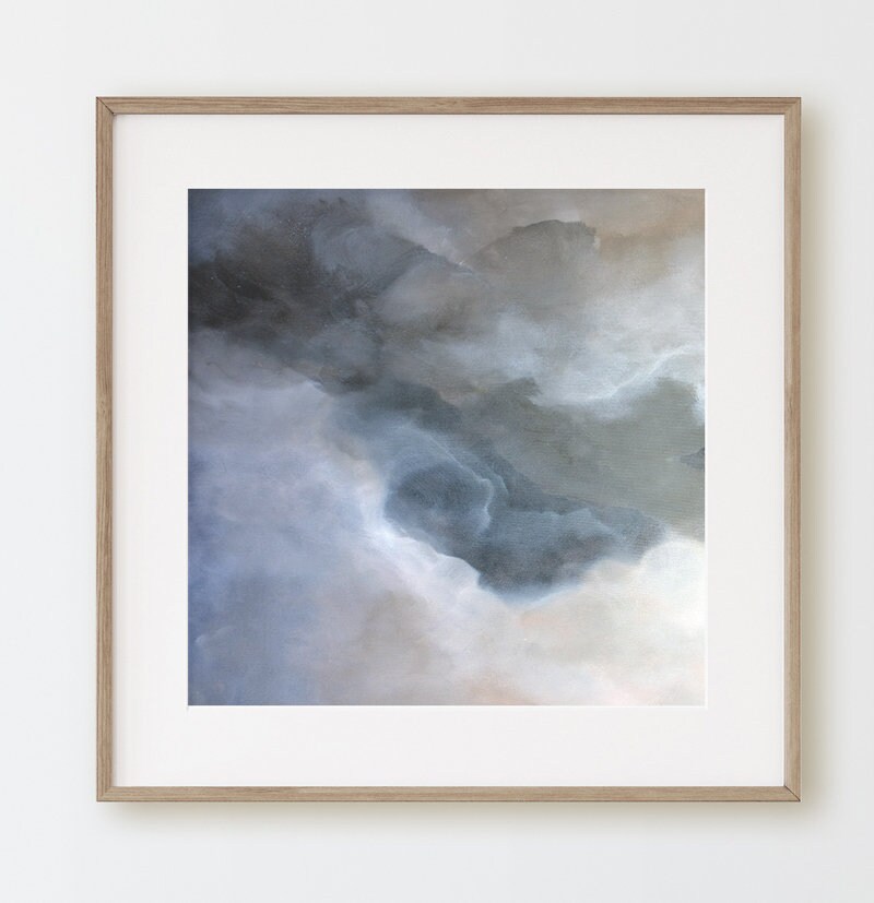 Set of 2 Prints Large Abstract Abstract Sky Painting Dan - Etsy UK