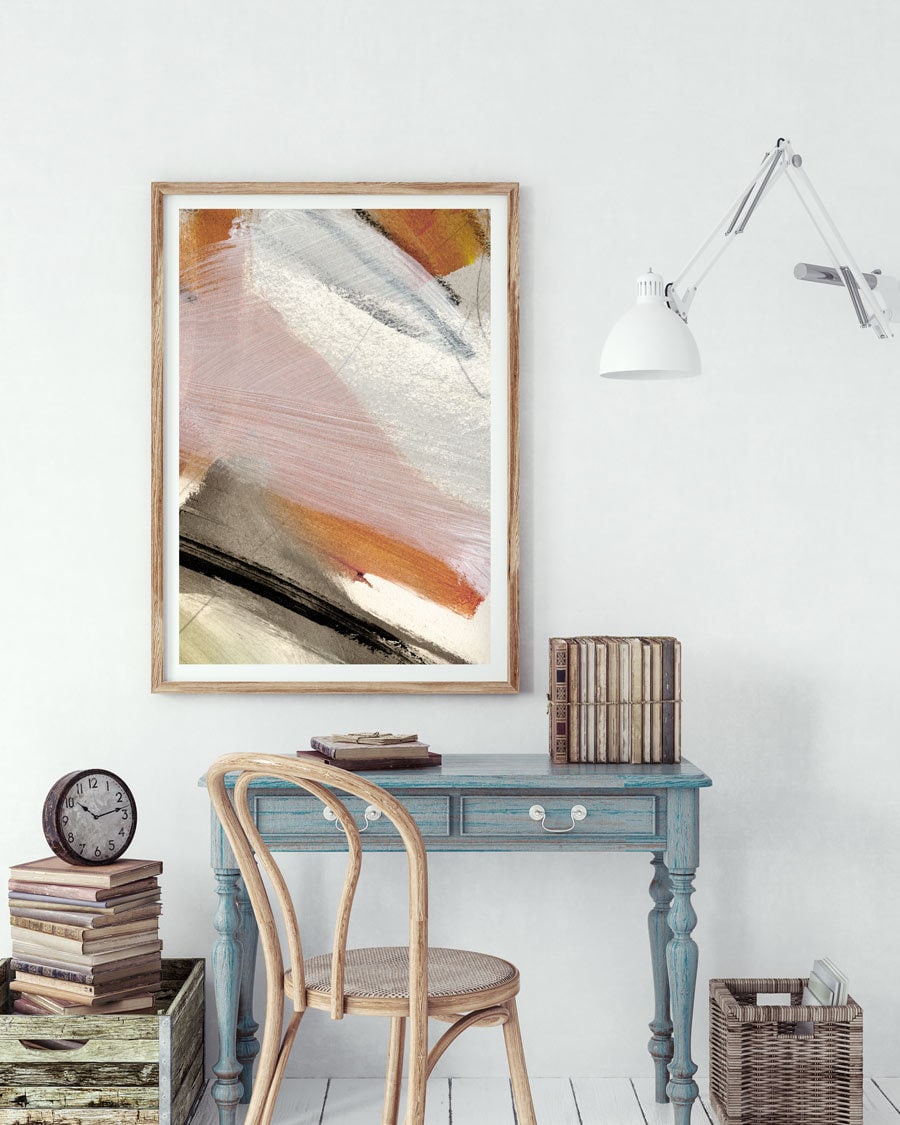 Abstract Art Print Set 2 Large Abstract Artworks Printable | Etsy