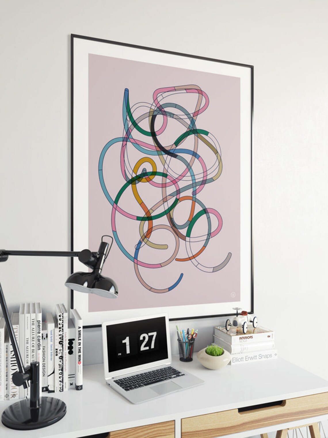 Large Printable Art Modern Art Prints Oversized Art Peach | Etsy