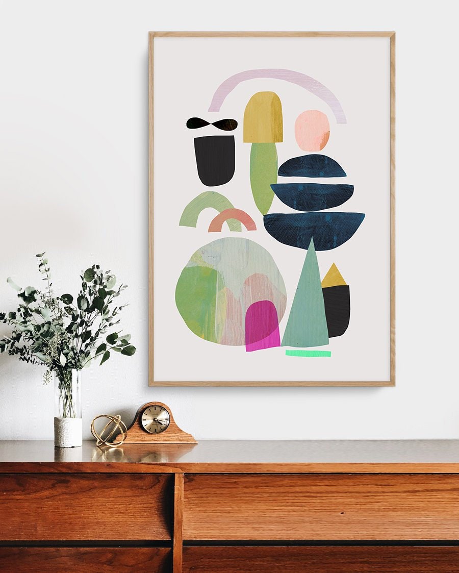 Large Printable Art Large Wall Art Mid Century Print | Etsy