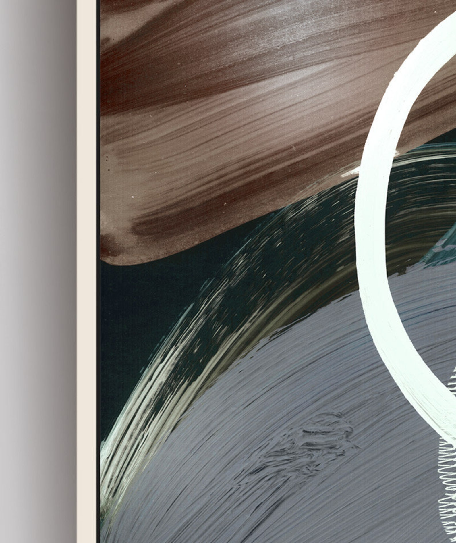 Large Abstract Wall Art Printable Printable Art Green | Etsy