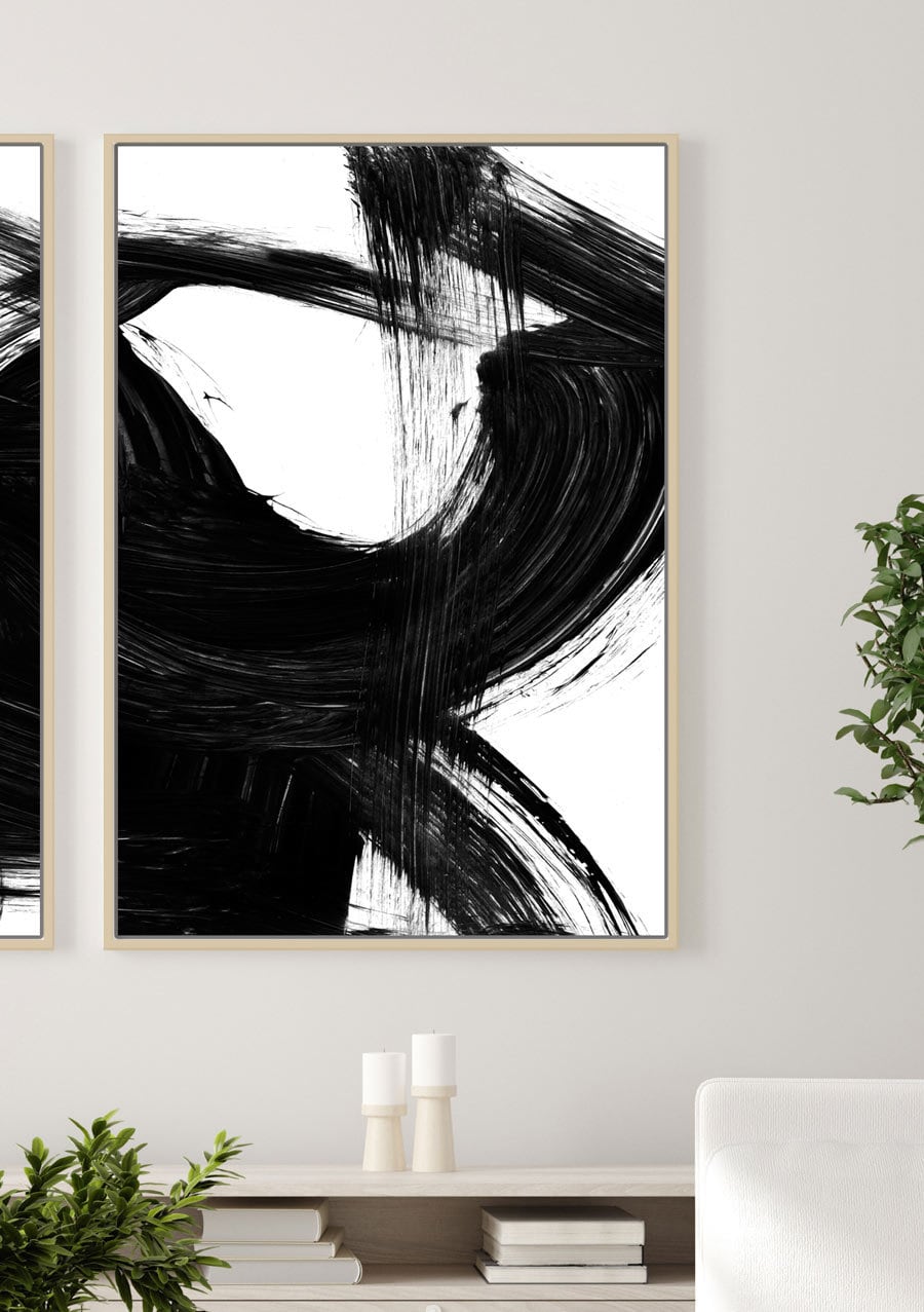 Abstract Art Print Set Set of 2 Minimal Art Printable | Etsy