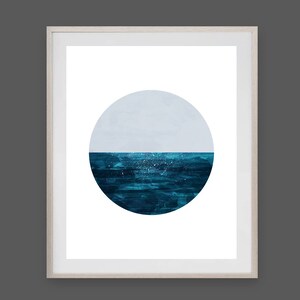 Abstract Painting, Printable Abstract Art, Ocean Print, Navy Ocean ...
