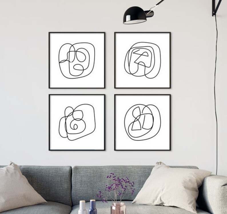 Set of Prints Printable Art Set of 4 Prints Digital | Etsy