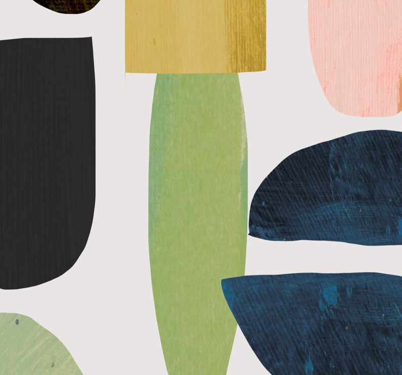 Mid Century Abstract Art Print: Scandinavian Modern (digital Download ...