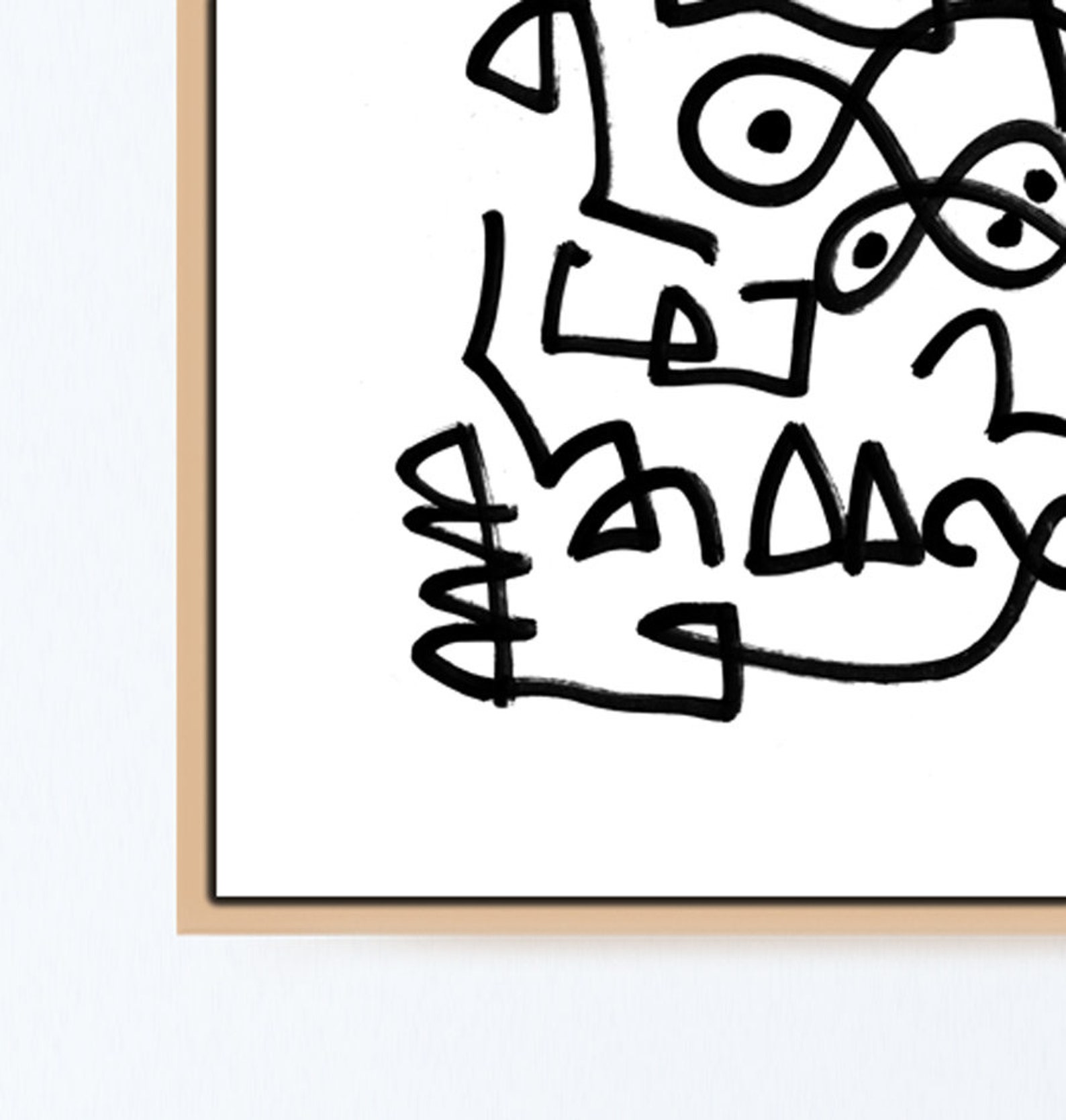 Large Abstract Line Art Printable Art Large Art Prints | Etsy