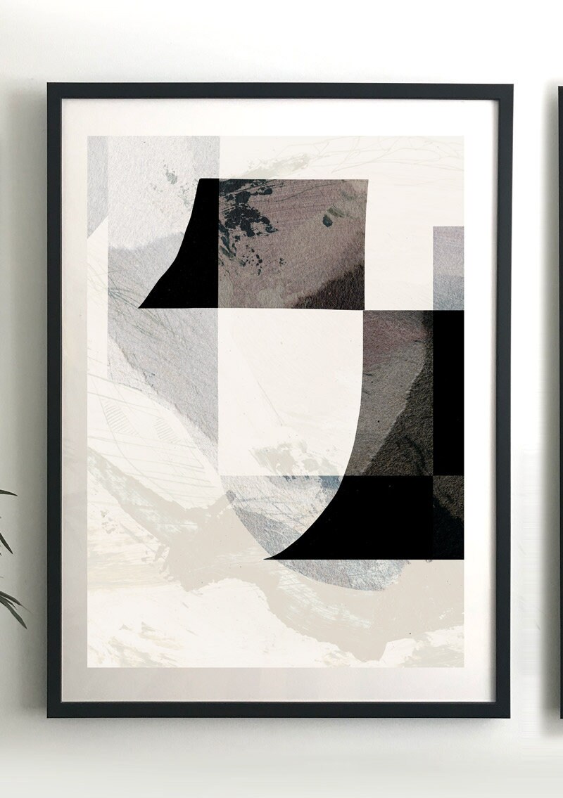 Abstract Print Set Set of 2 Prints Abstract Art Print Large - Etsy UK