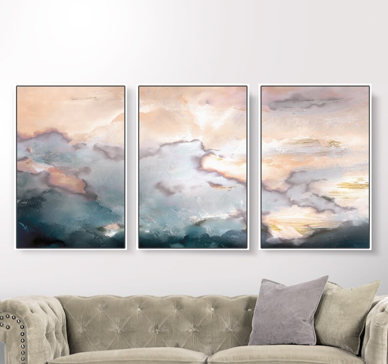 Set of 3 Prints Abstract Art Print Set 3 Abstract Prints - Etsy