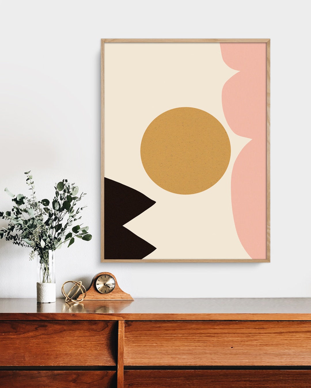 Groot abstract, minimalistisch schilderij, afdrukbare kunst, kunst om te downloaden, grote ...