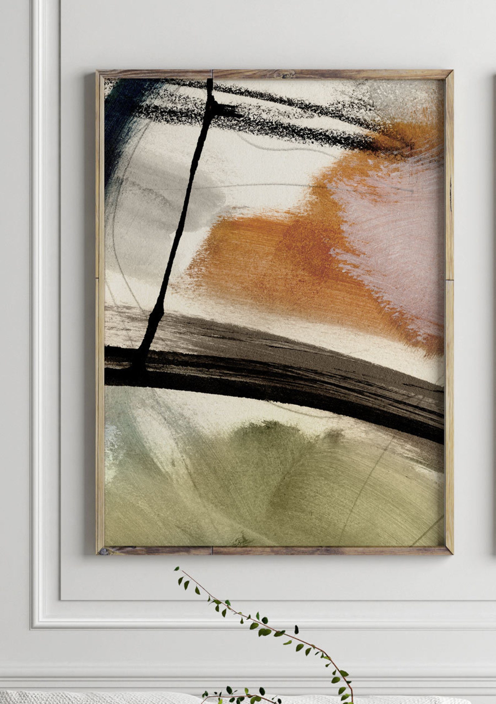 Abstract Art Print Set 2 Large Abstract Artworks Printable | Etsy