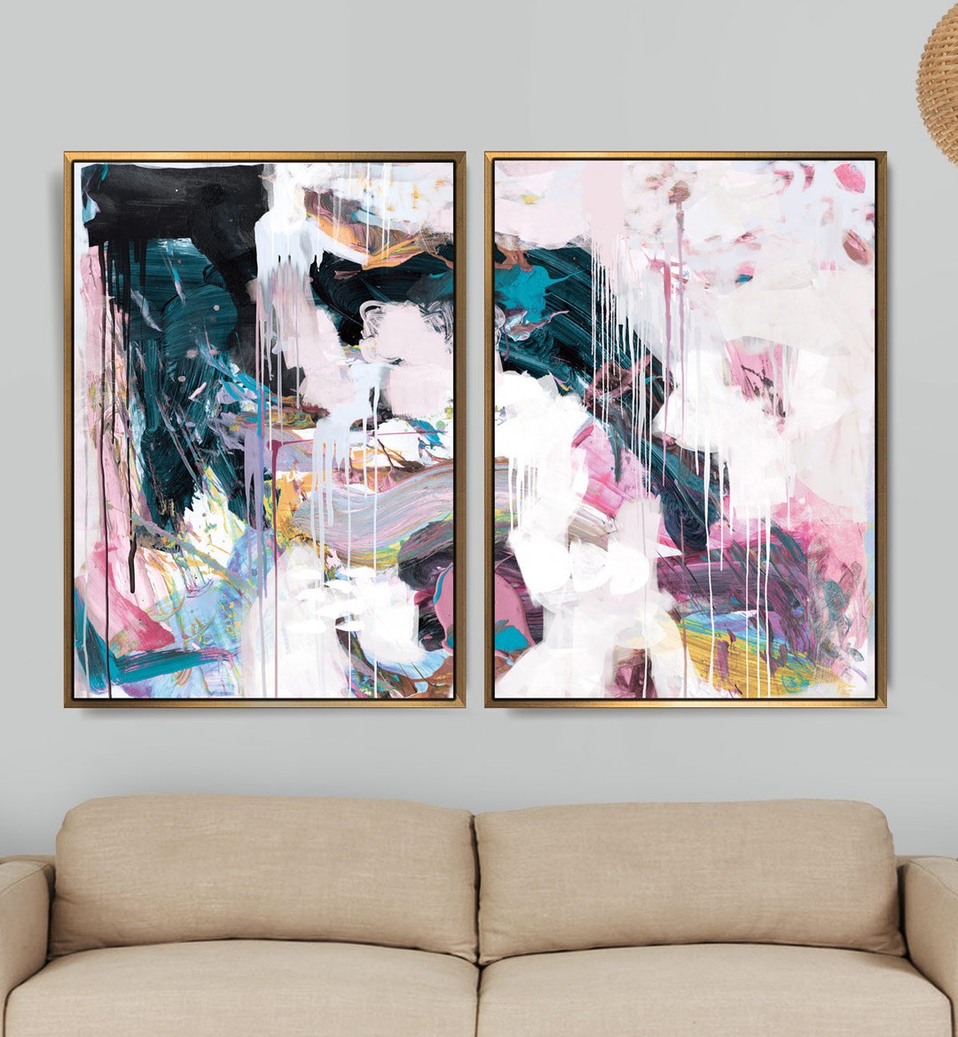 Set of 2 Prints, Abstract Art Print Set, 2 Abstract Prints, Art to ...